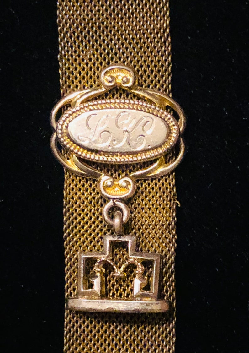 Vintage Gold Filled Monogrammed Watch Fob Chain Dated 1913 in - Etsy
