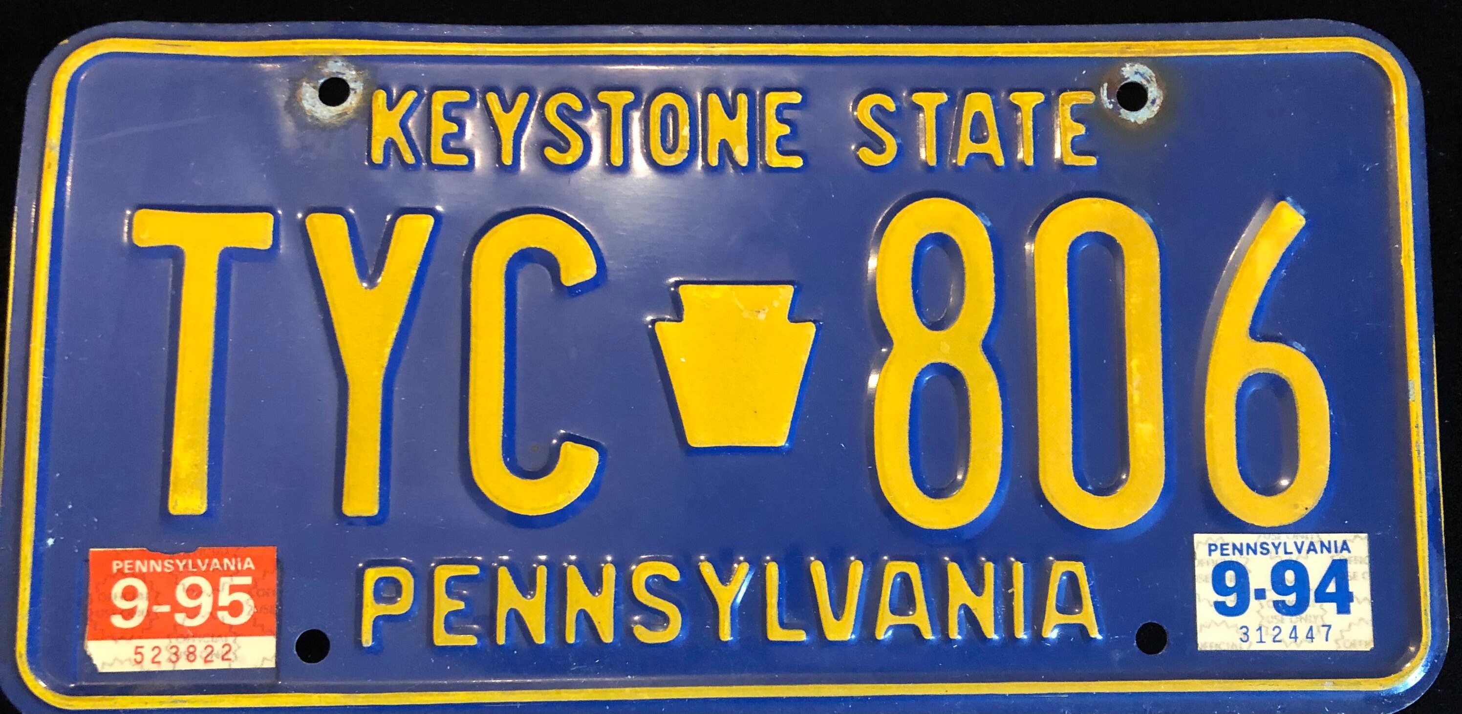Beautiful 1990s Vintage PA License Plate (Keystone State) - Etsy.de
