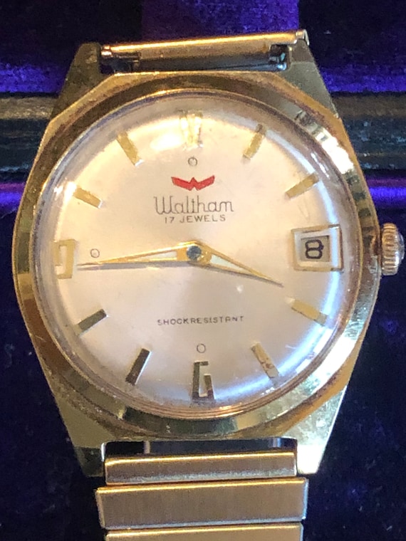 Vintage Waltham 17 Jewel Unisex Wrist Watch in Excel… - Gem