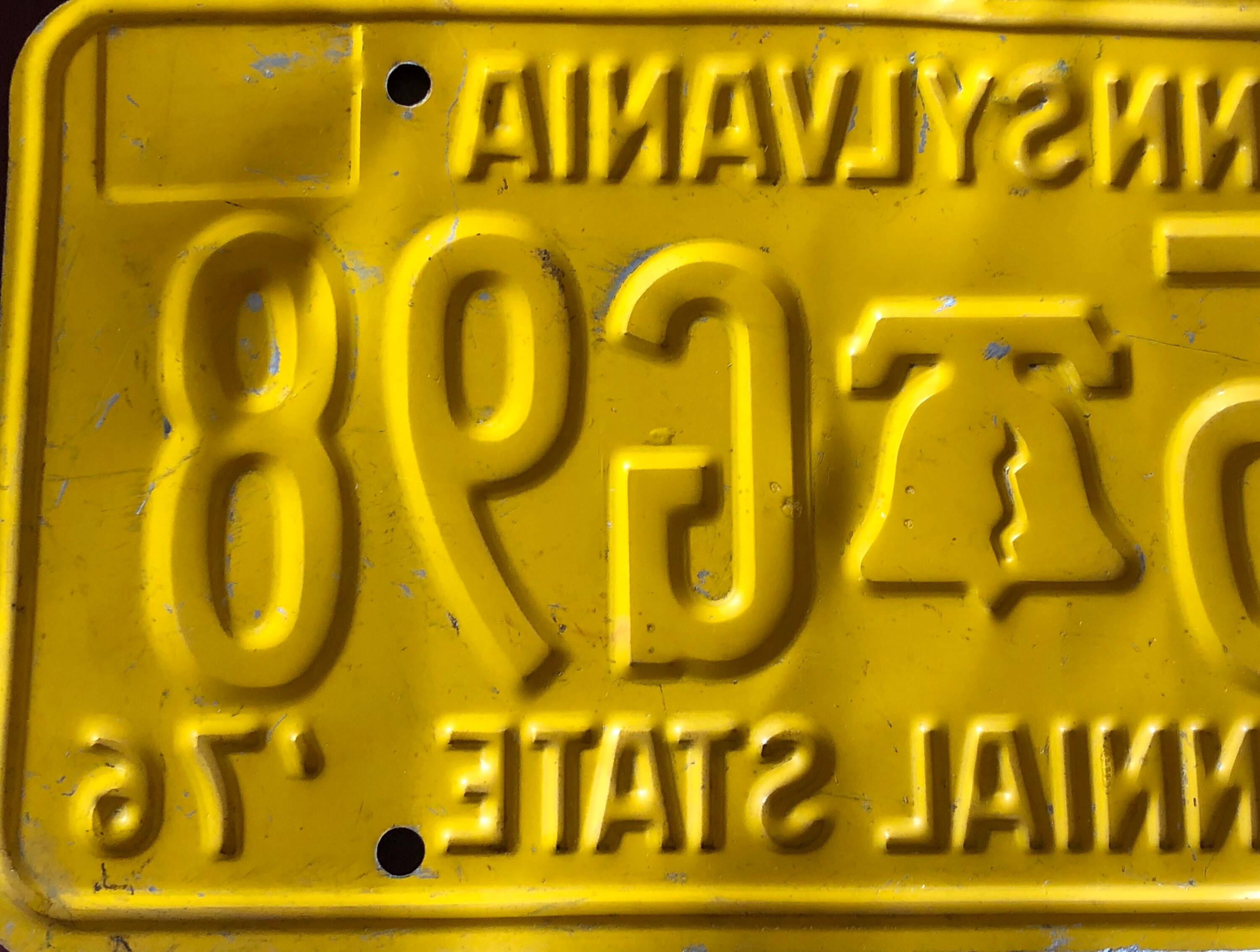 1976 PA License Plate liberty Bell Bicentennial State 76 in - Etsy