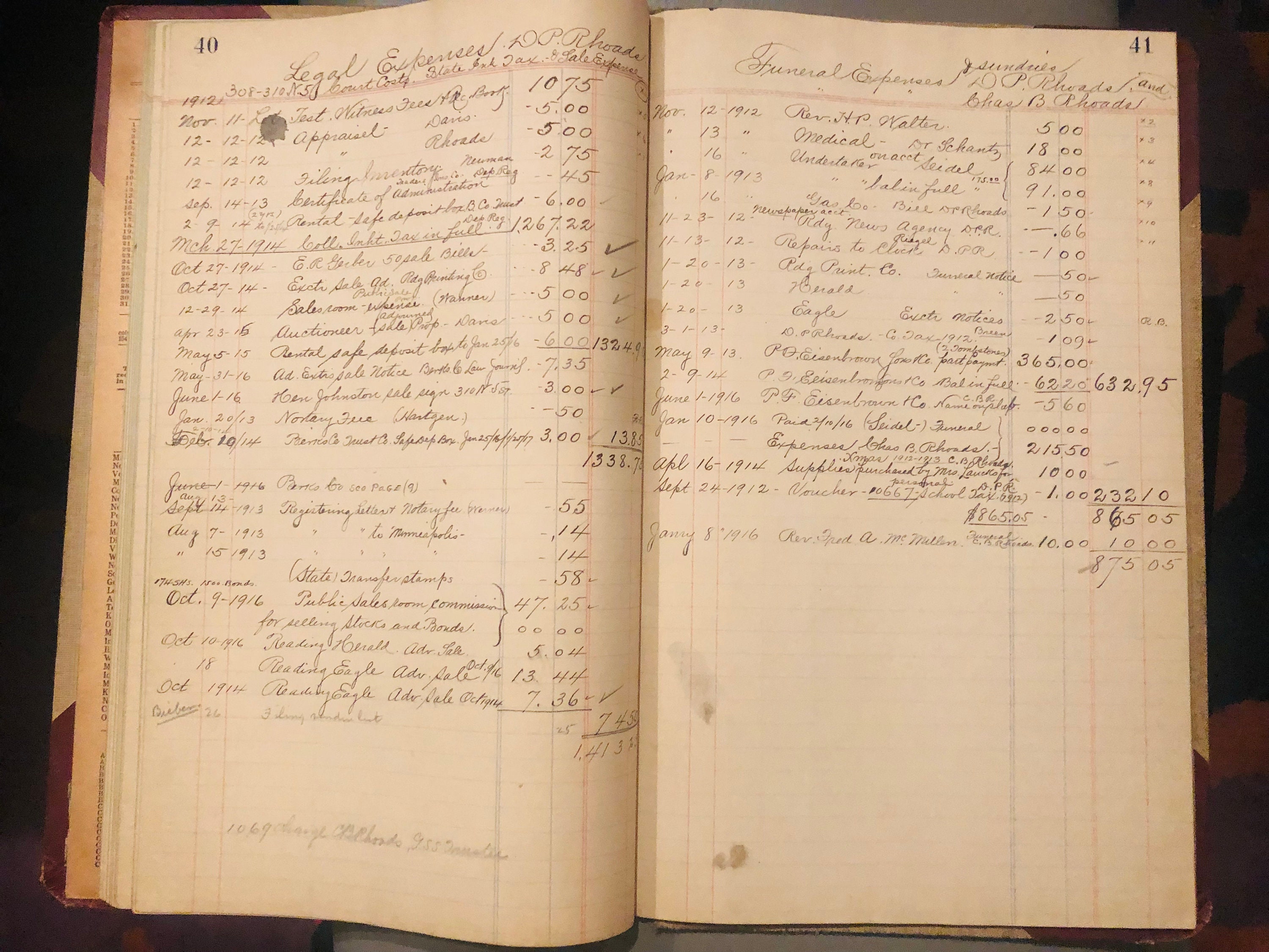 Vintage Antique 1912 Cash Ledger in Good Condition - Etsy