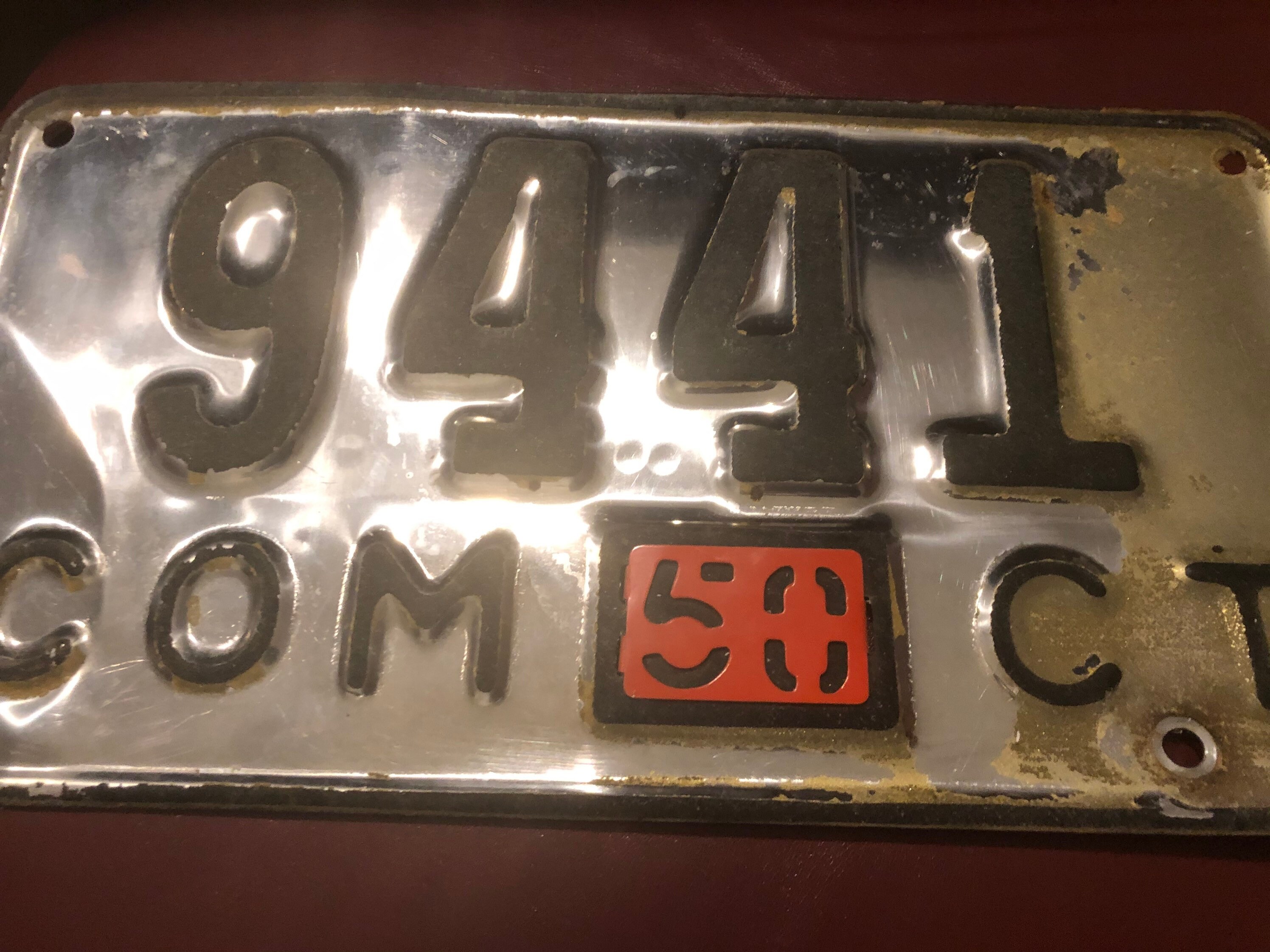 Vintage Original 1950 Connecticut Commercial License Plate in | Etsy
