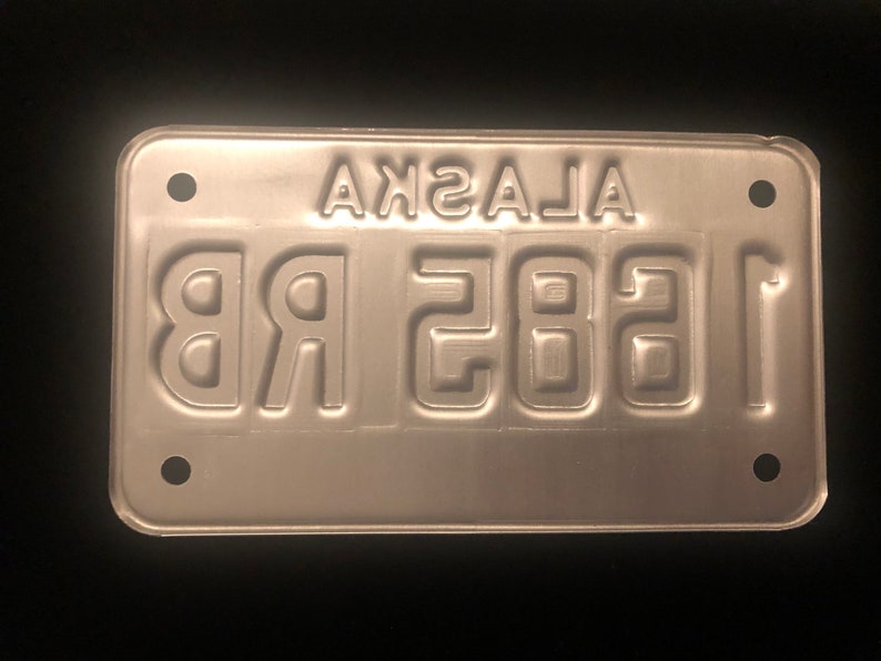 Vintage 1999 Alaska Motorcycle License Plate in Excellent | Etsy