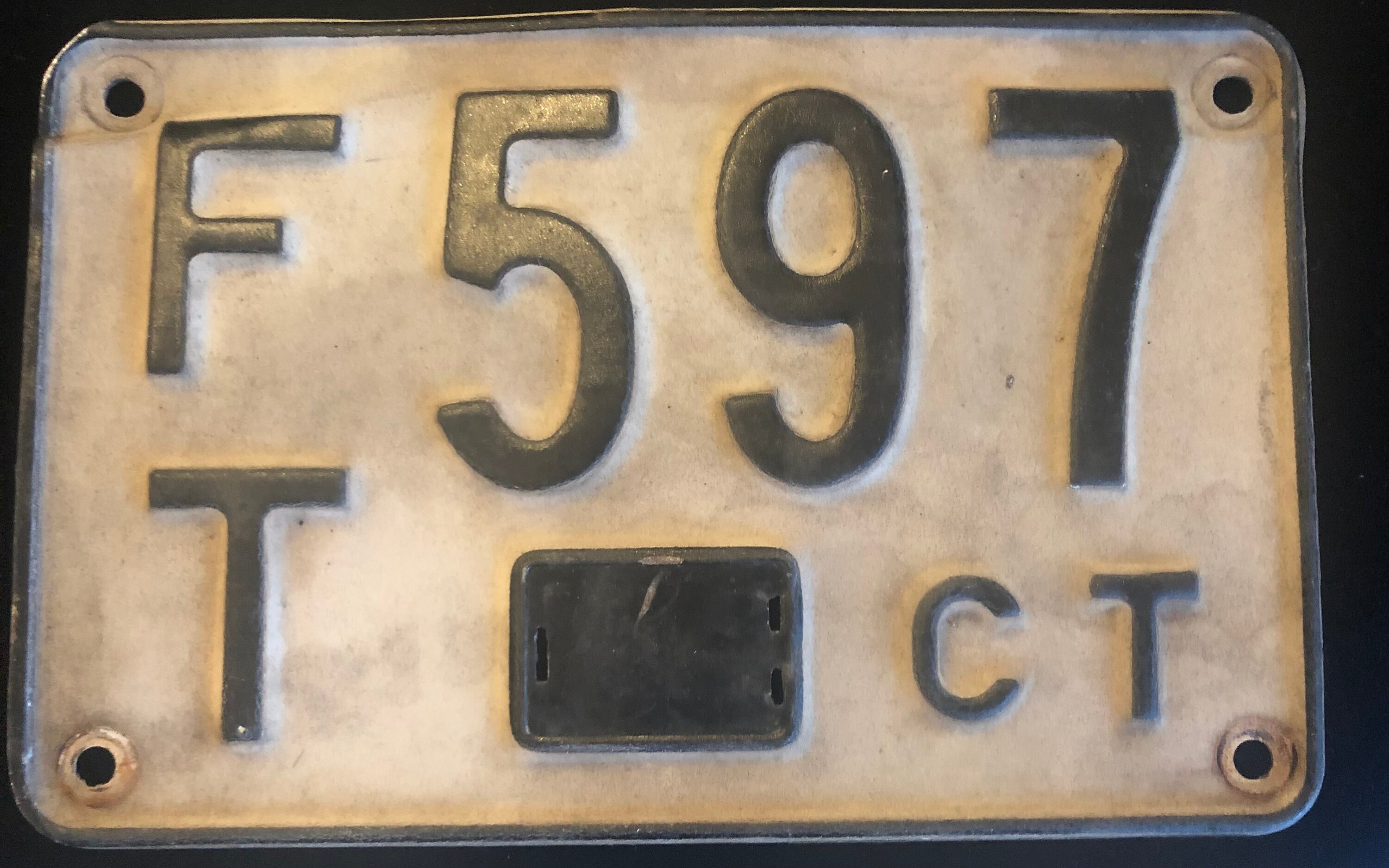 Vintage Original 1940s Connecticut License Plate in Good Condition - Etsy