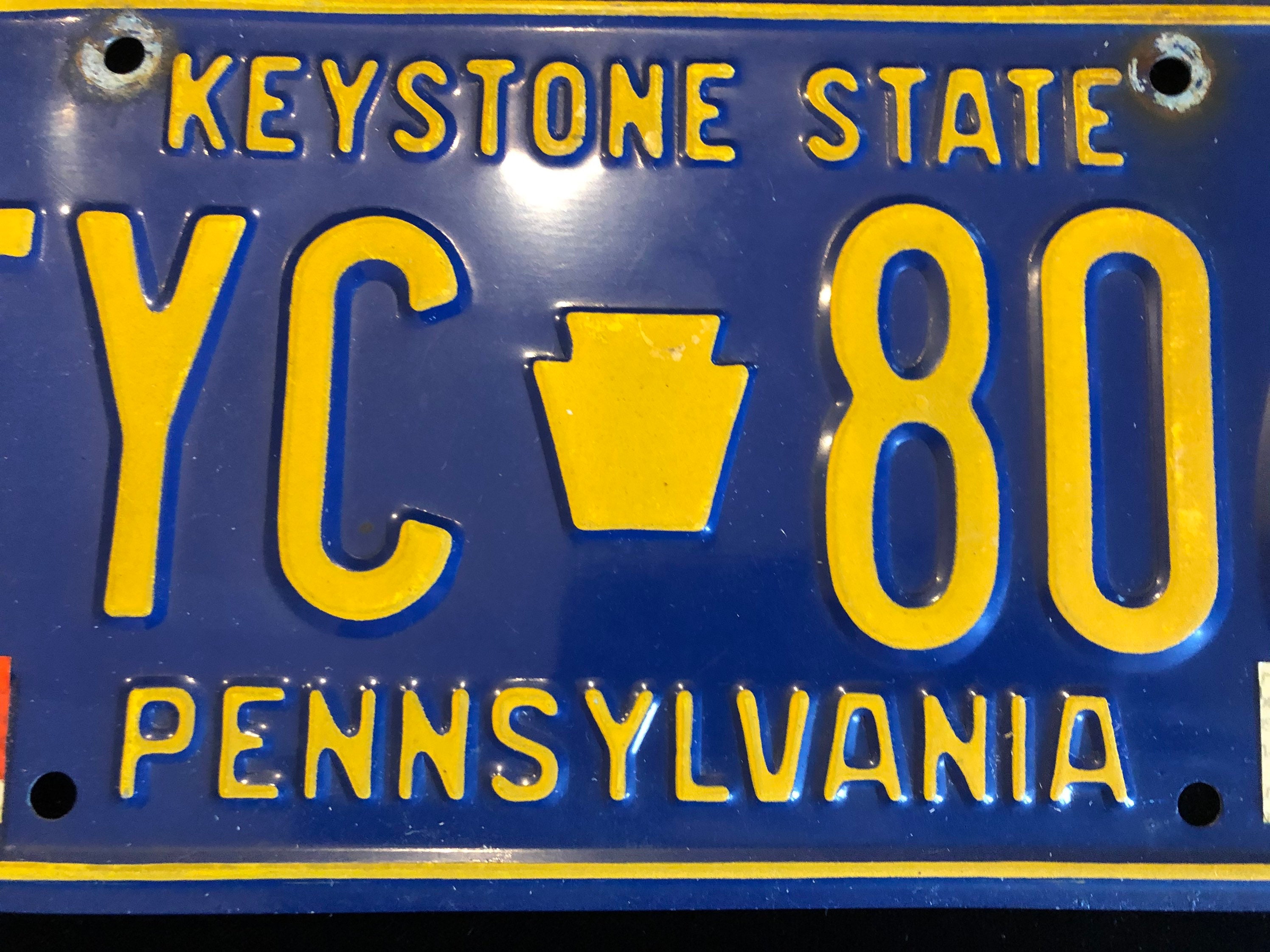 Beautiful 1990s Vintage PA License Plate Keystone State | Etsy