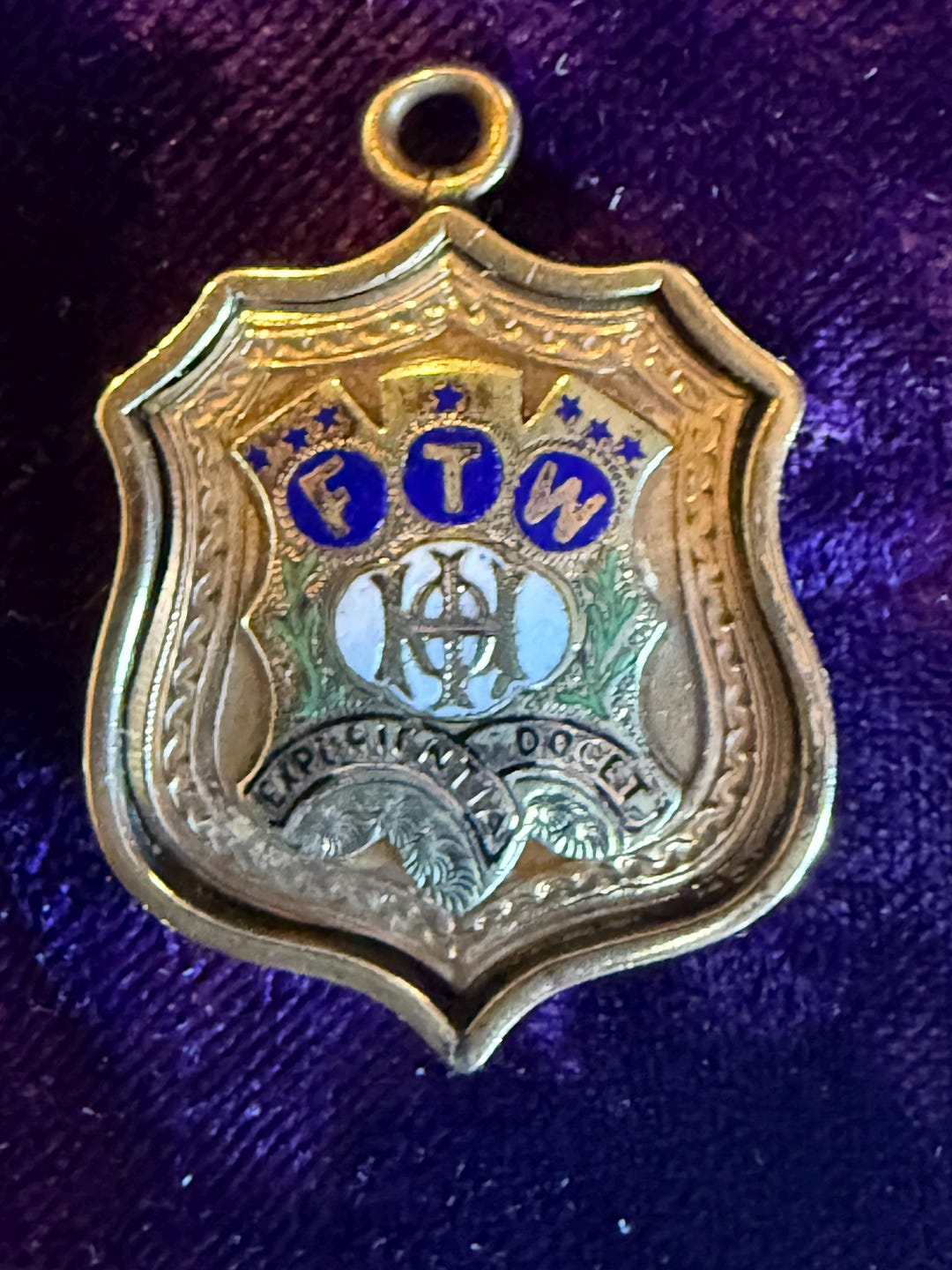 Vintage Gold Filled and Enameled Fort Worth Railroad Commemorative ...