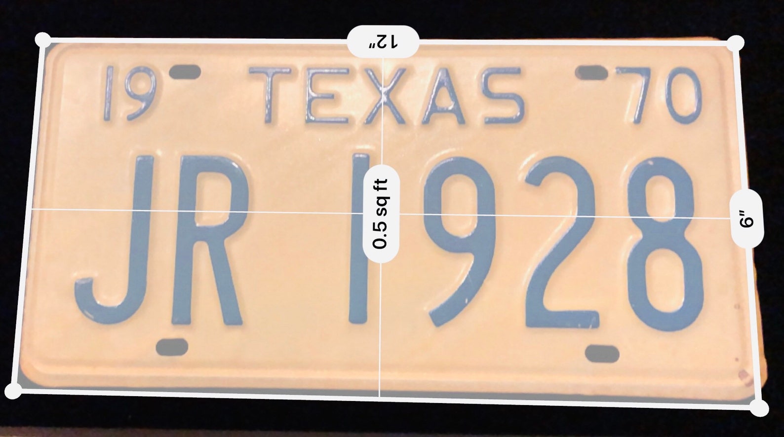 Vintage Original 1970 Texas License Plate in Excellent - Etsy
