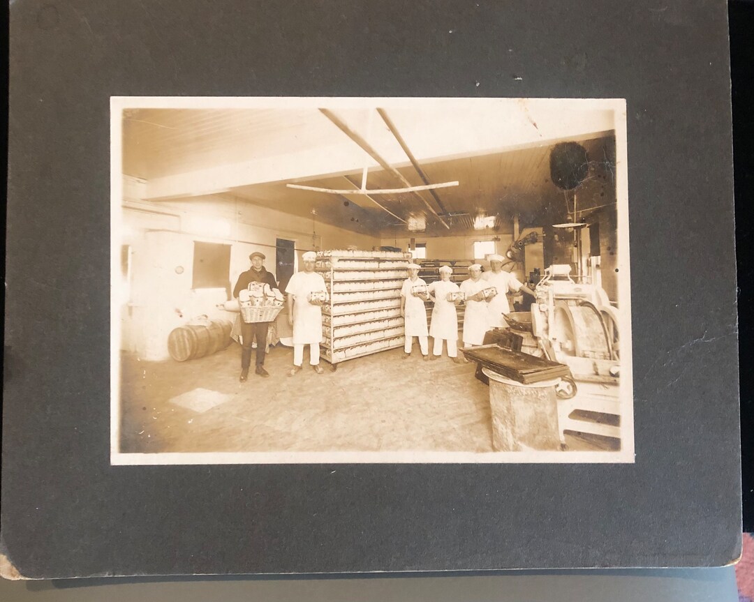 Vintage Original Black and White 1900s Bakery Photo (9 Inches X 71/2 ...
