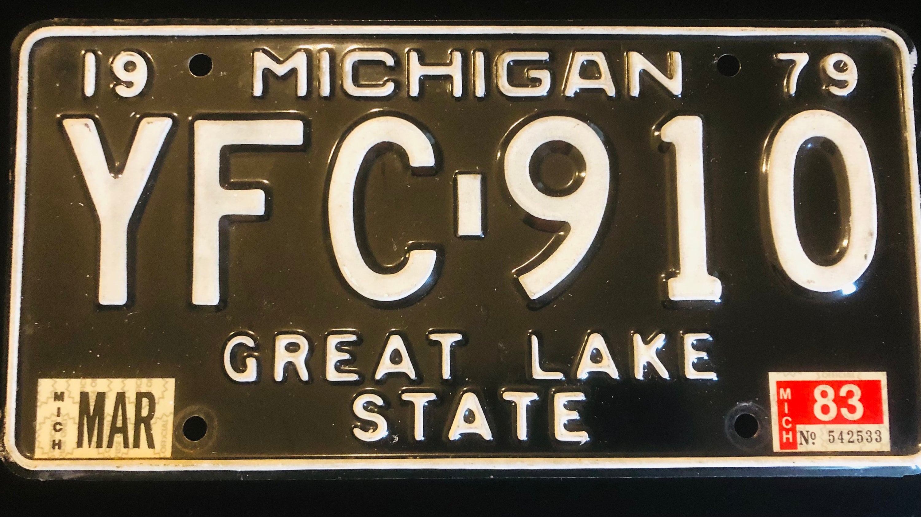 Vintage Original 1979 Michigan Great Lake State License Plate in ...