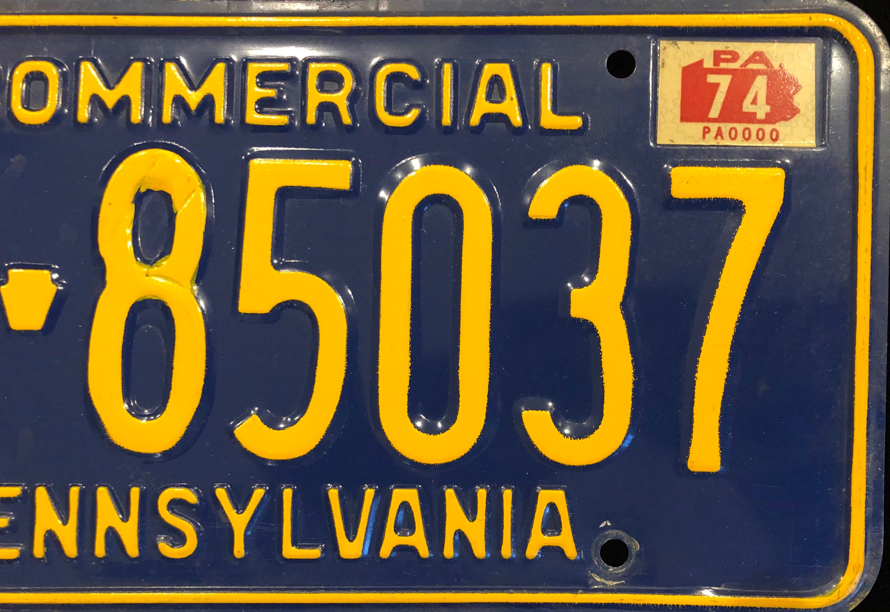 Beautiful Mint Condition 1973 PA Commercial License Plate - Etsy UK