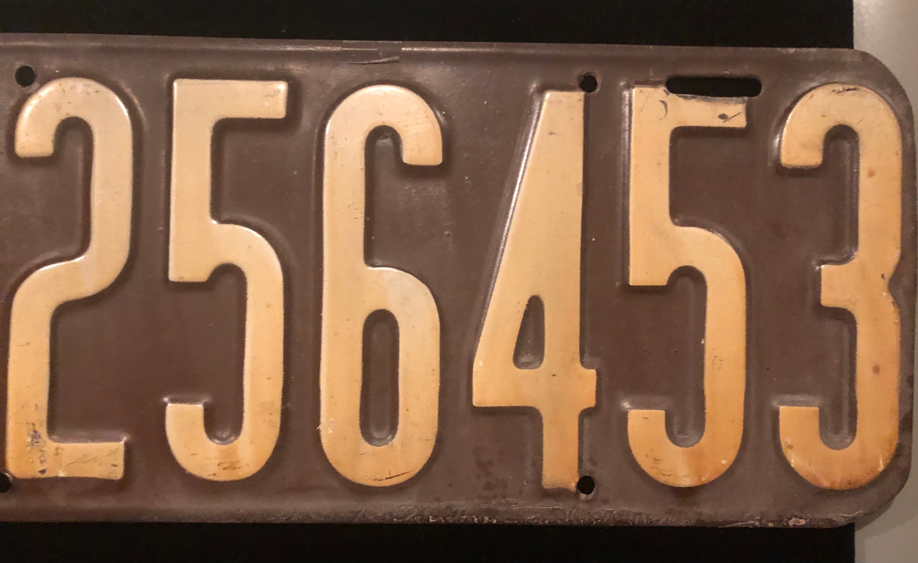 Vintage Original 1917 PA License Plate in Excellent Condition - Etsy