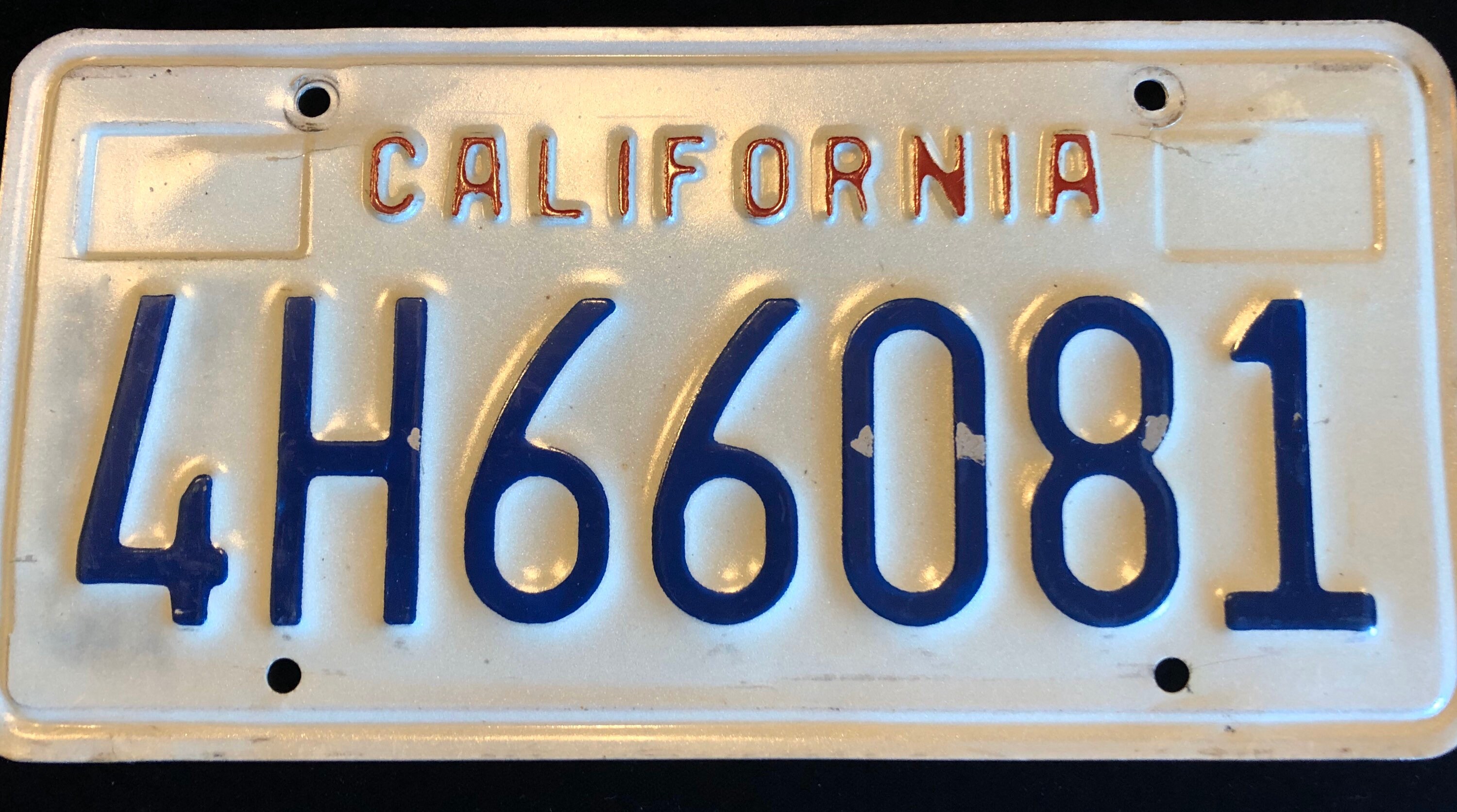 Vintage 1990s California License Plate in Excellent Condition - Etsy