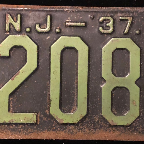 1937 License Plates - Etsy