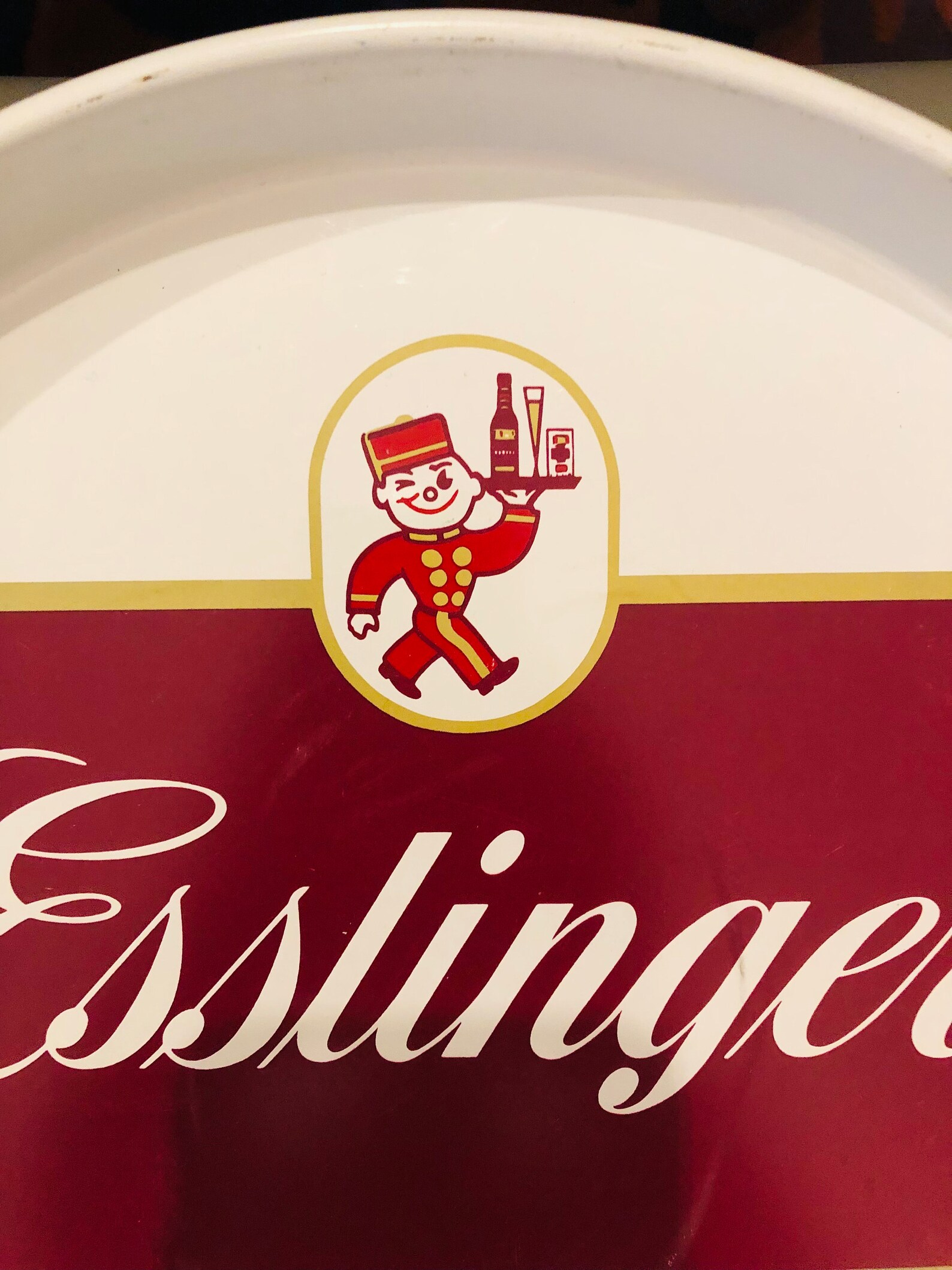 Vintage Esslinger 12 Inch Beer Tray in Excellent Condition - Etsy