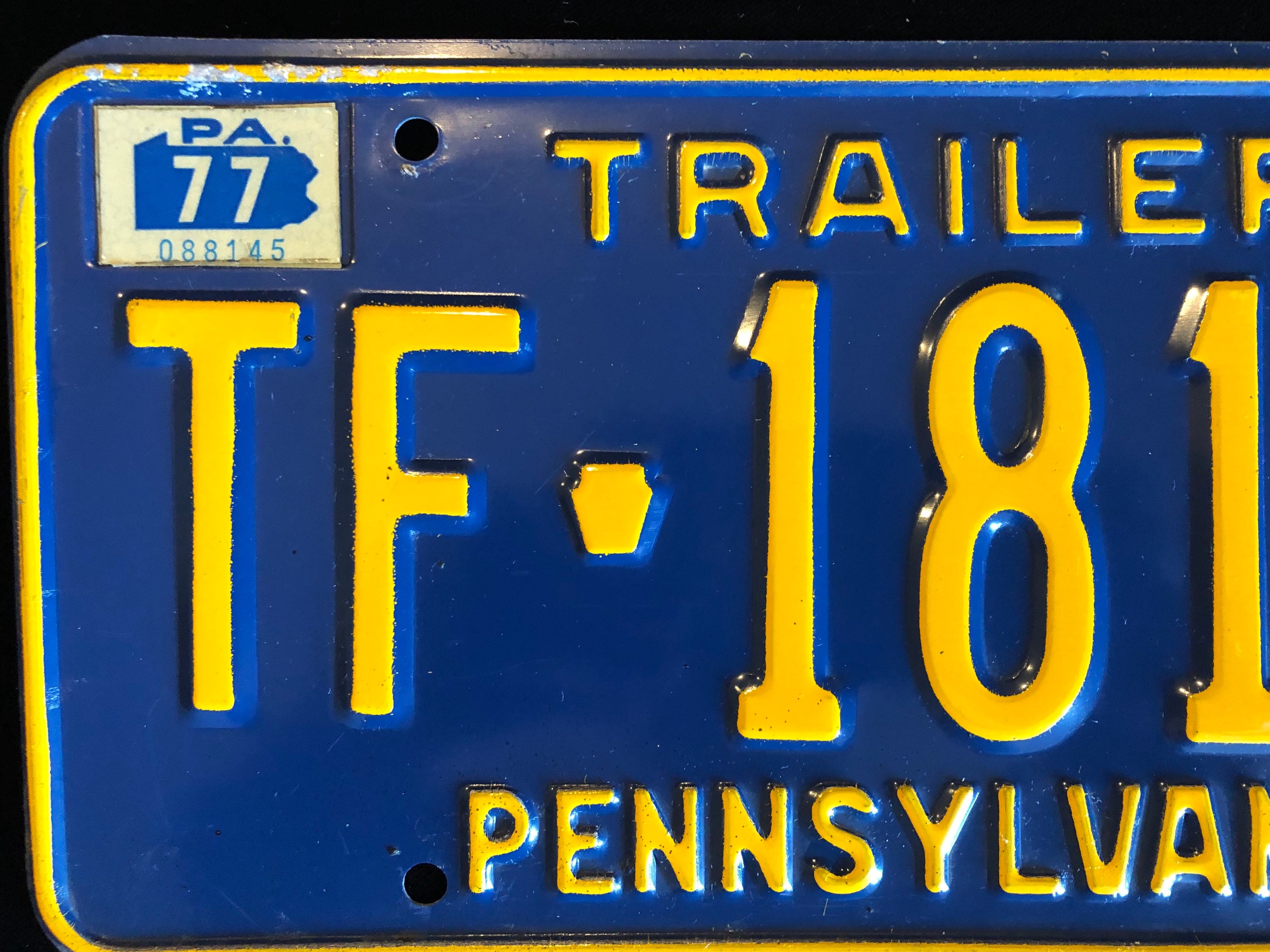 1970s PA Trailer Plate in Good Condition - Etsy.de