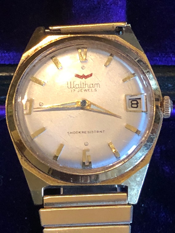 Vintage Waltham 17 Jewel Unisex Wrist Watch in Excel… - Gem