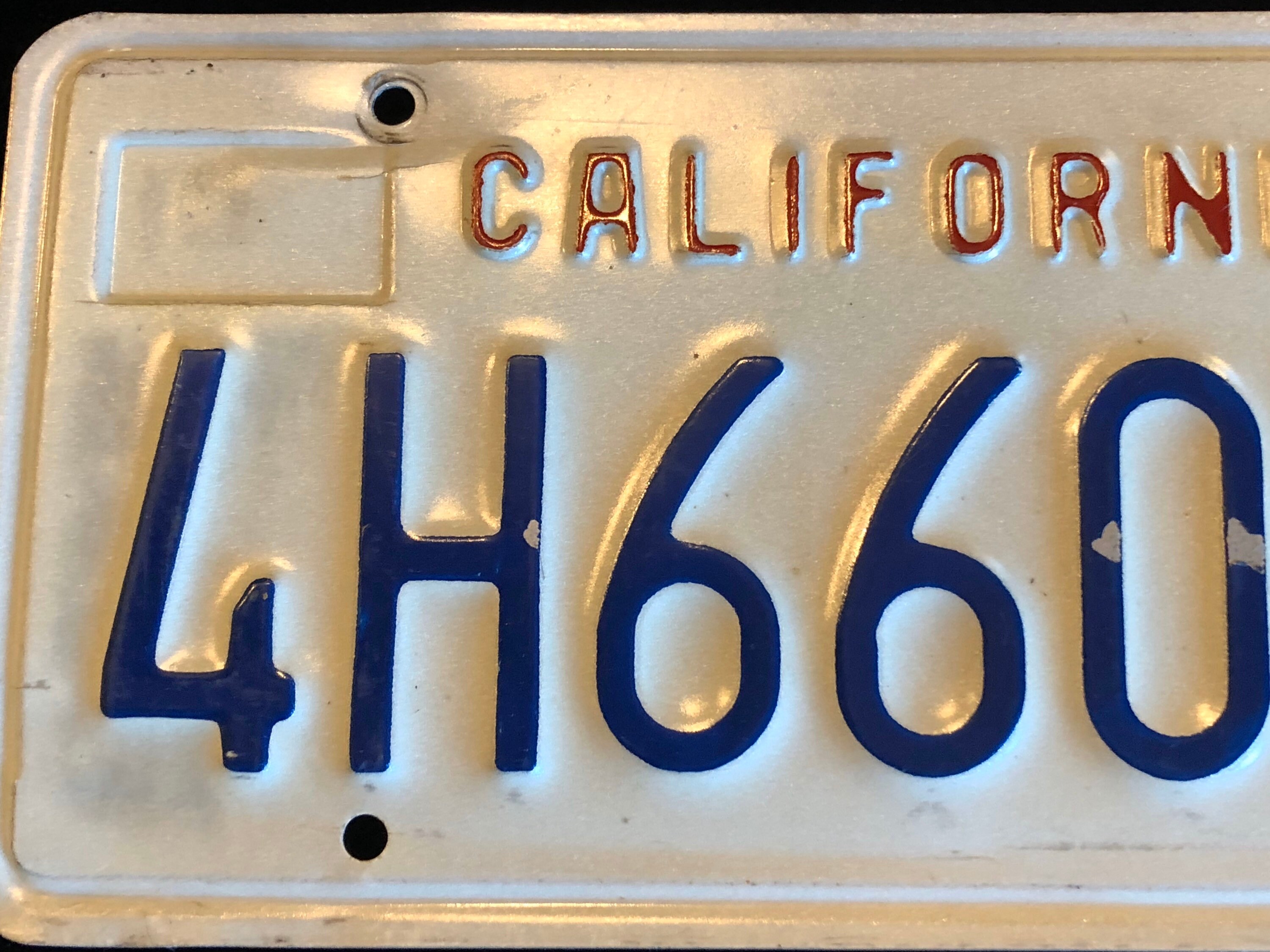 Vintage 1990s California License Plate in Excellent Condition - Etsy