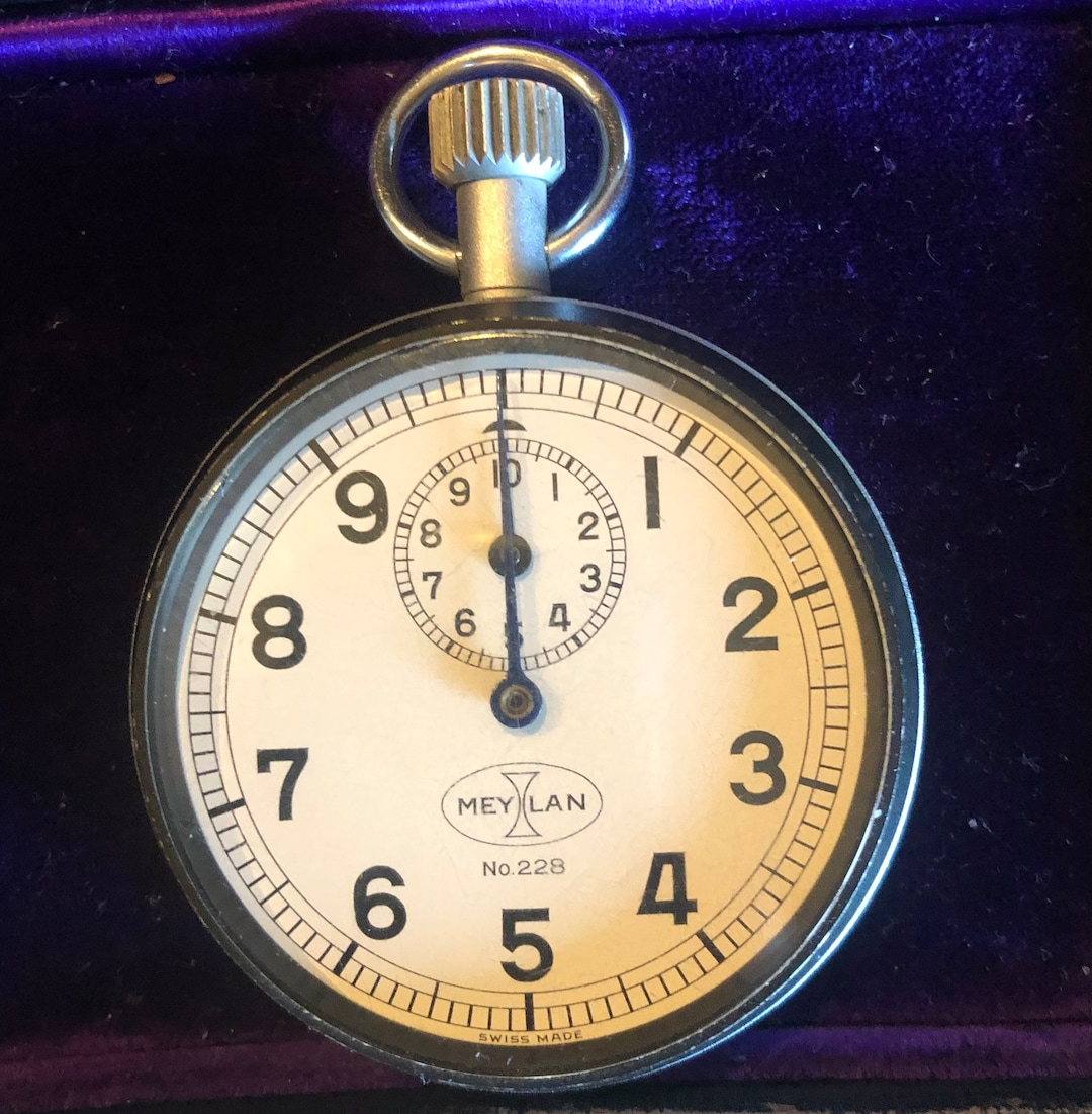 Vintage Original Swiss Meylan Stopwatch in Excellent Running Condition ...