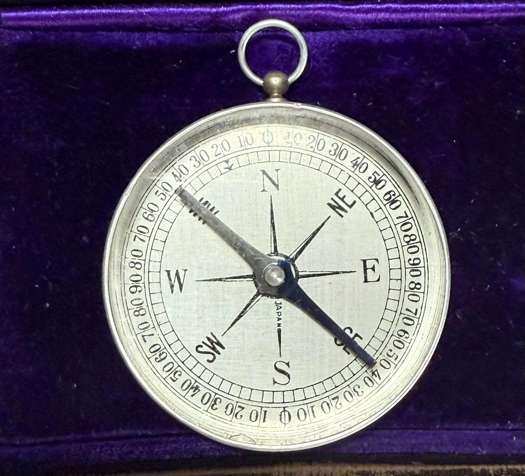 Vintage Original Japanese Compass in Excellent Condition - Etsy