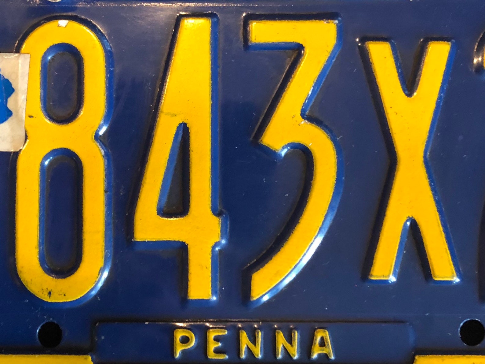 1976 Vintage Original PA Motorcycle License Plate in Mint - Etsy