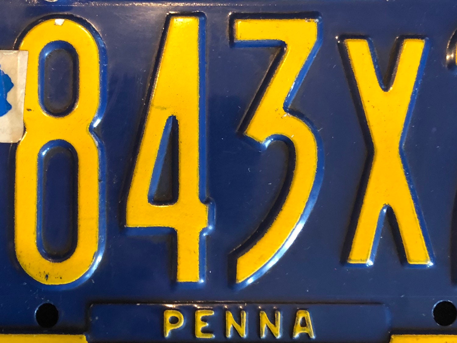 1976 Vintage Original PA Motorcycle License Plate in Mint - Etsy
