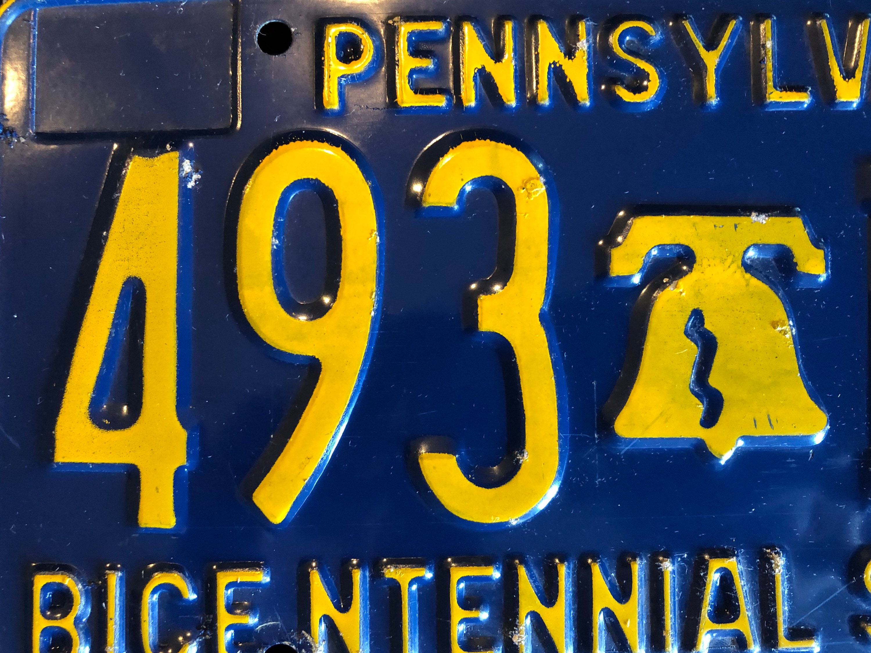 1976 PA Bicentennial State 76 License Plate Liberty Bell | Etsy