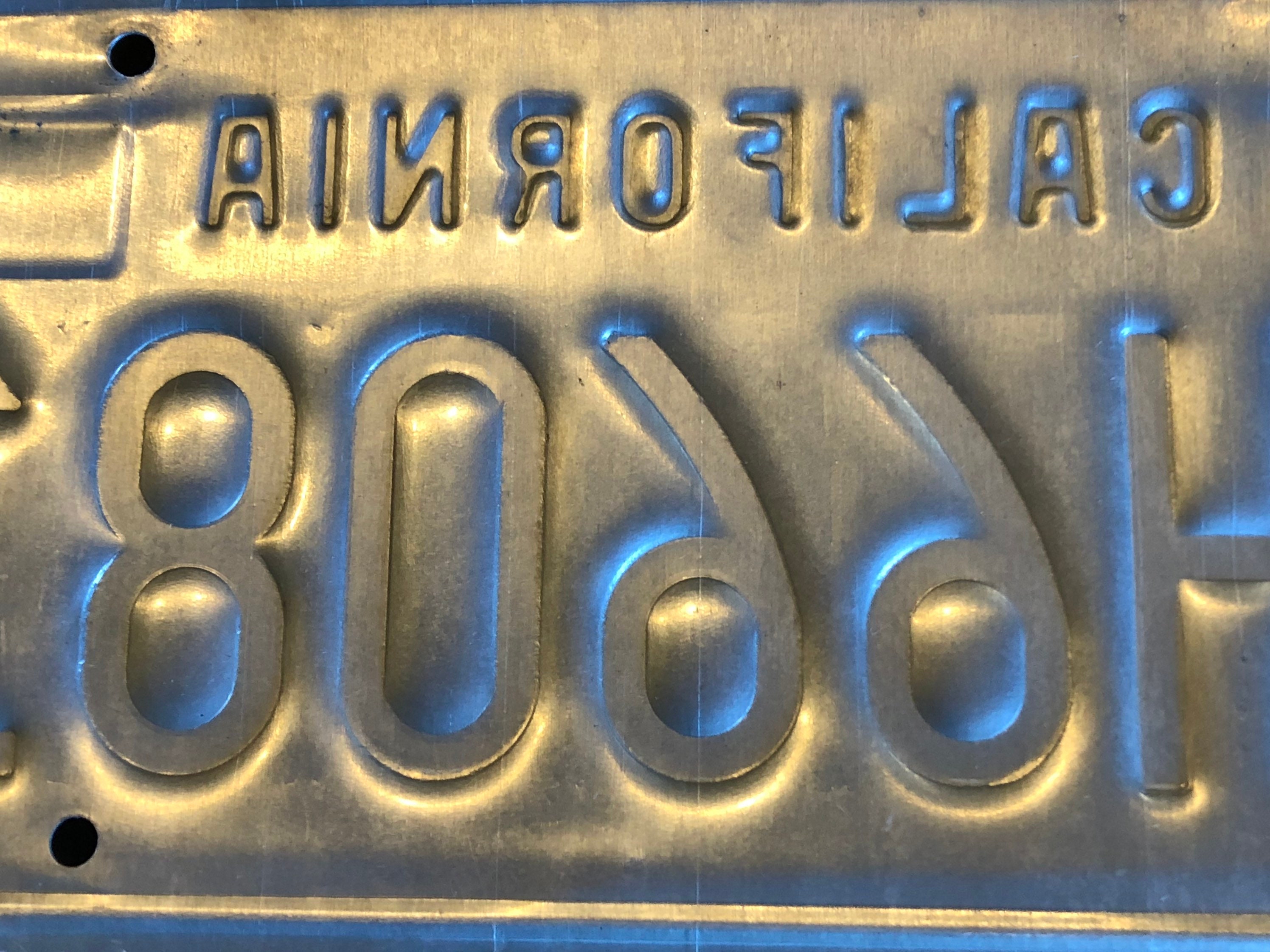 Vintage 1990s California License Plate in Excellent Condition - Etsy