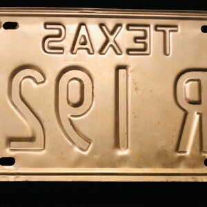 Vintage Original 1970 Texas License Plate in Excellent - Etsy