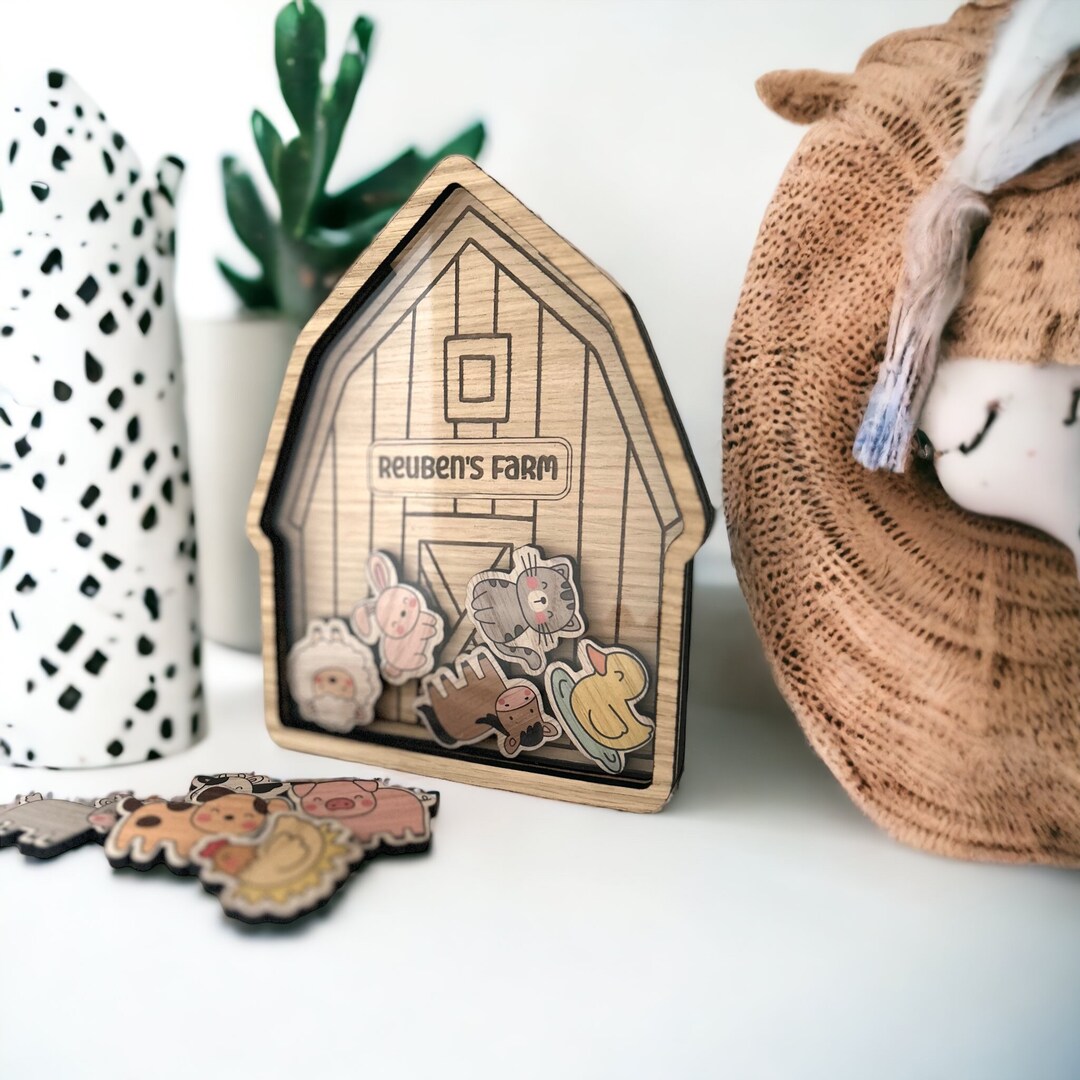 Farm Barn Animals Reward Chart Drop Box With Tokens - Etsy