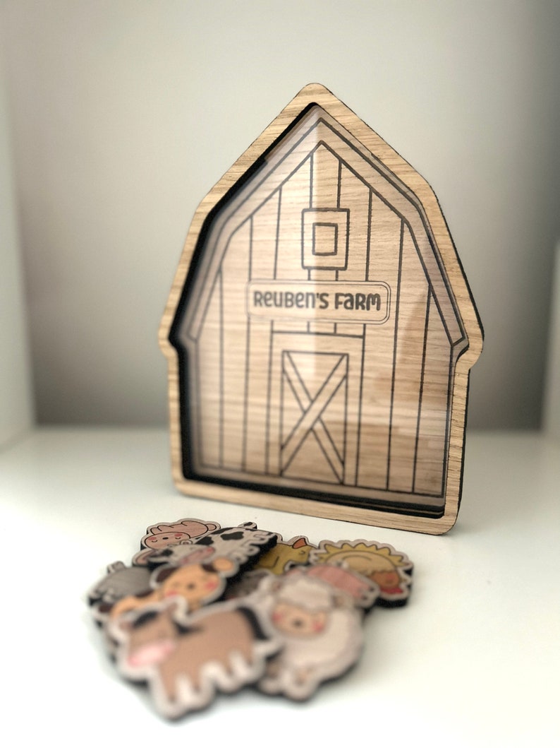 Farm Barn Animals Reward Chart Drop Box With Tokens - Etsy