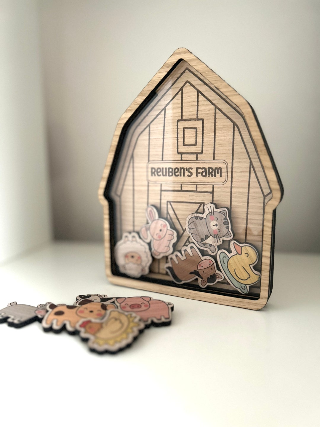 Farm Barn Animals Reward Chart Drop Box With Tokens - Etsy