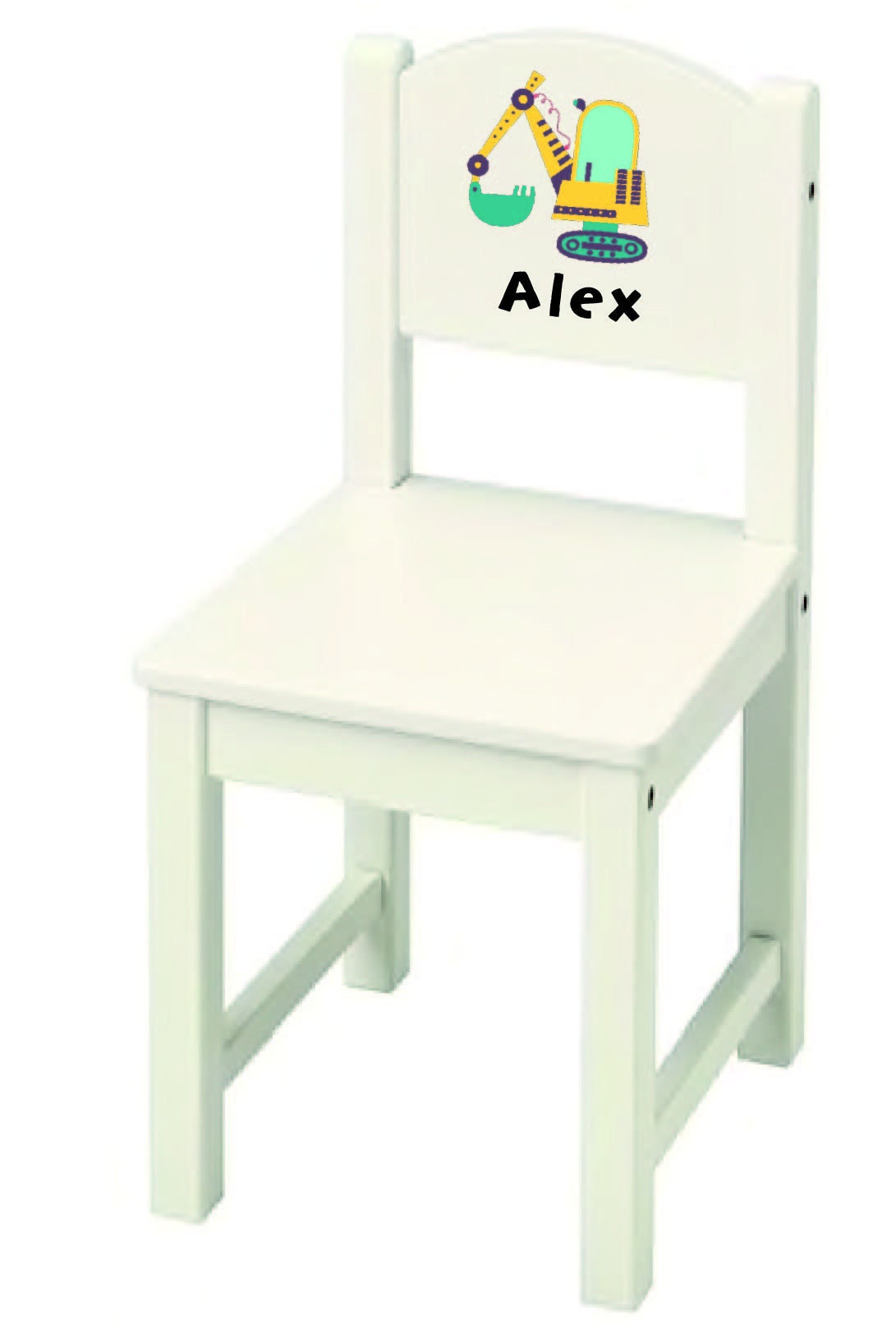 Children's Kids Wooden Chair Personalised Boy Girl White - Etsy