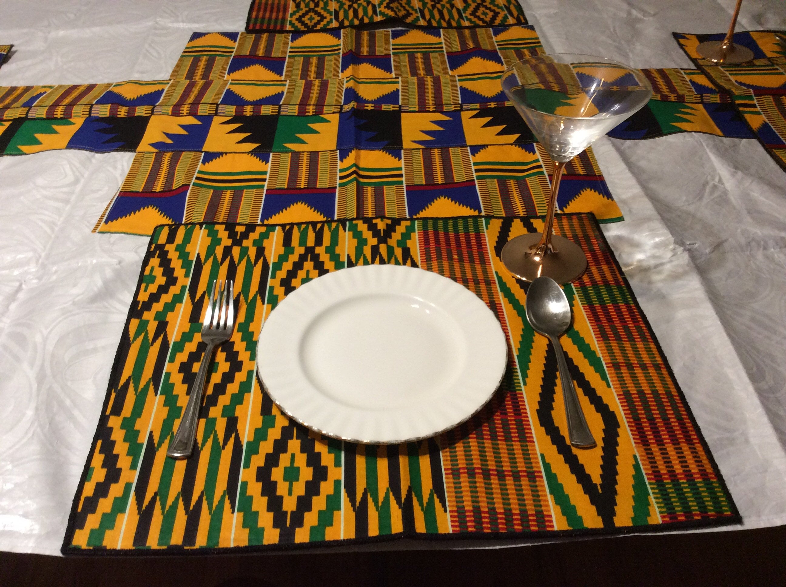 Ankara Kente Tableware - Etsy