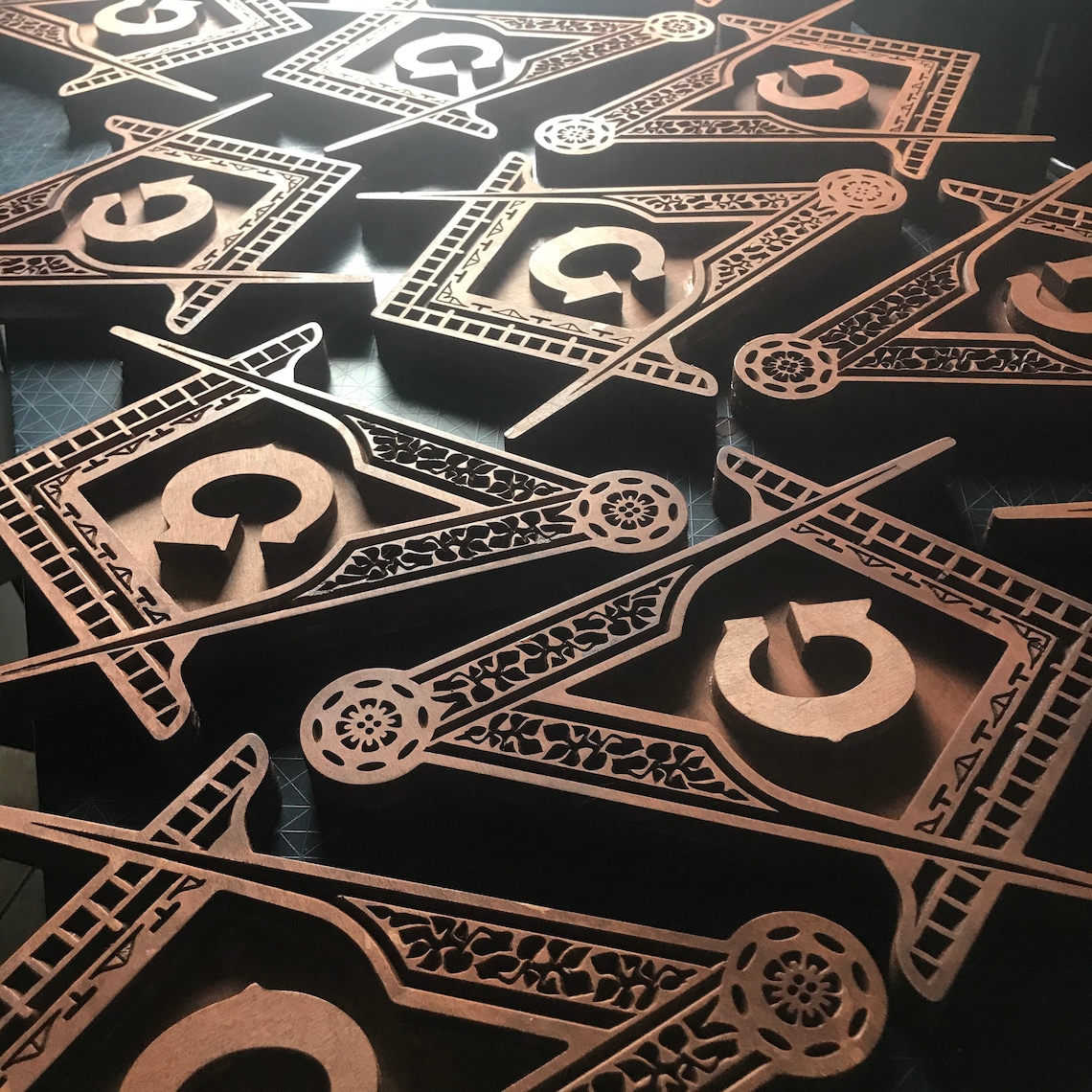 12 Masonic Symbol Wood Carving - Etsy UK