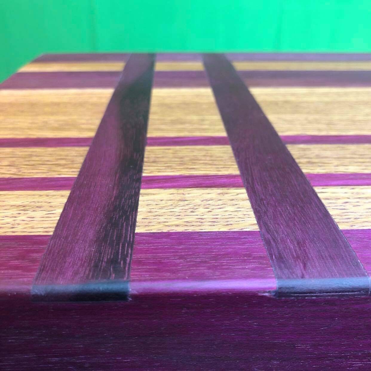 Custom Wooden Cutting Board Purple Heart White Cedar - Etsy