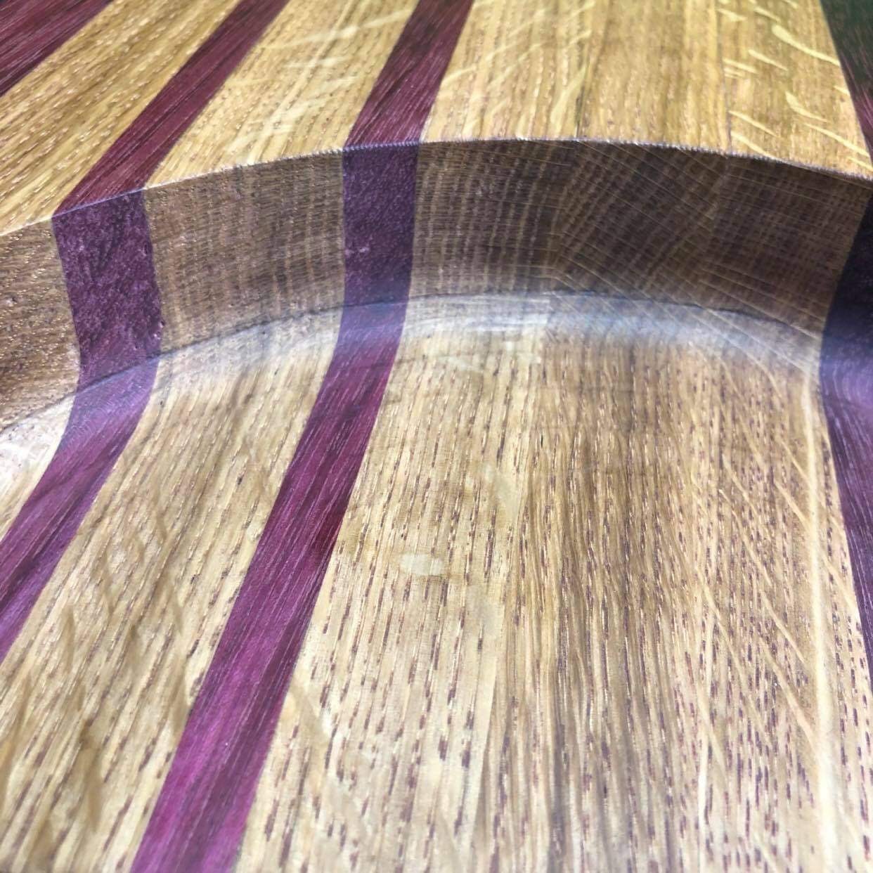 Custom Wooden Cutting Board Purple Heart White Cedar | Etsy