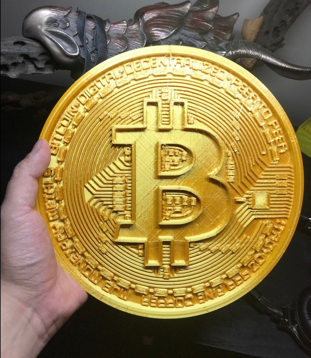 3D Printed GOLD BITCOIN! - Etsy