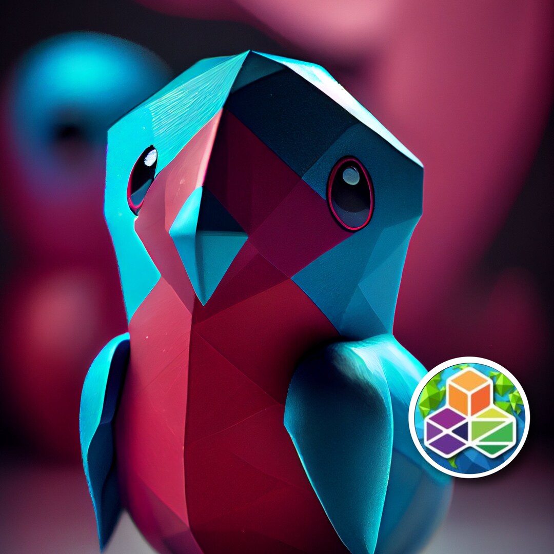Realistic Baby Porygon-z Pokémon Fan Art Render in Colorful Digital ...