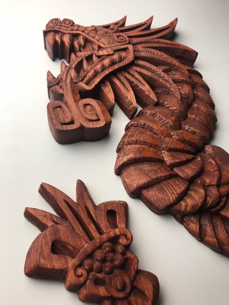 Mexican Dragon Quetzalcóatl Mayan Feathered Serpent - Etsy