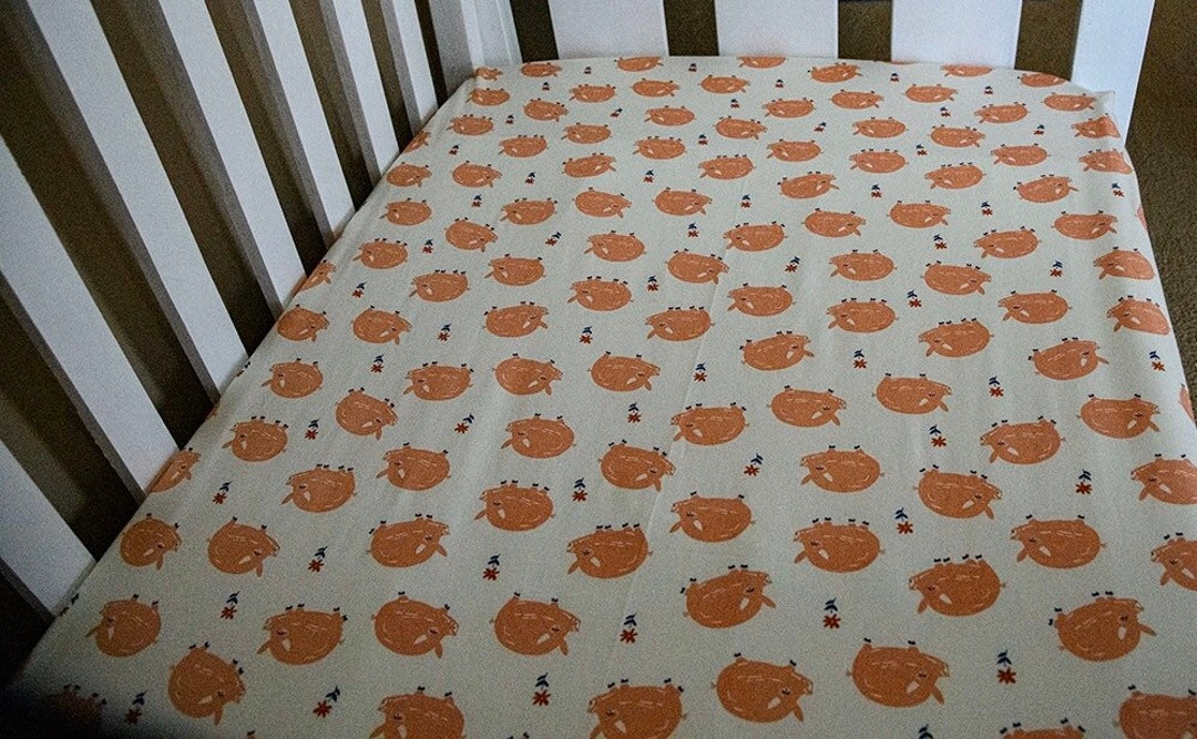 Fitted Cot Sheet little Pigs Print - Etsy