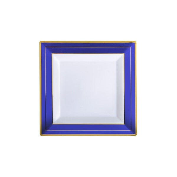 Blue and White Square Plates - Etsy