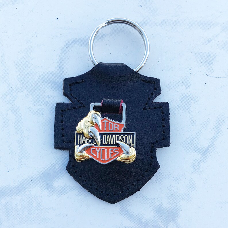 Vintage Harley Davidson Eagle Claw Keychain 1991 Solid Copper - Etsy