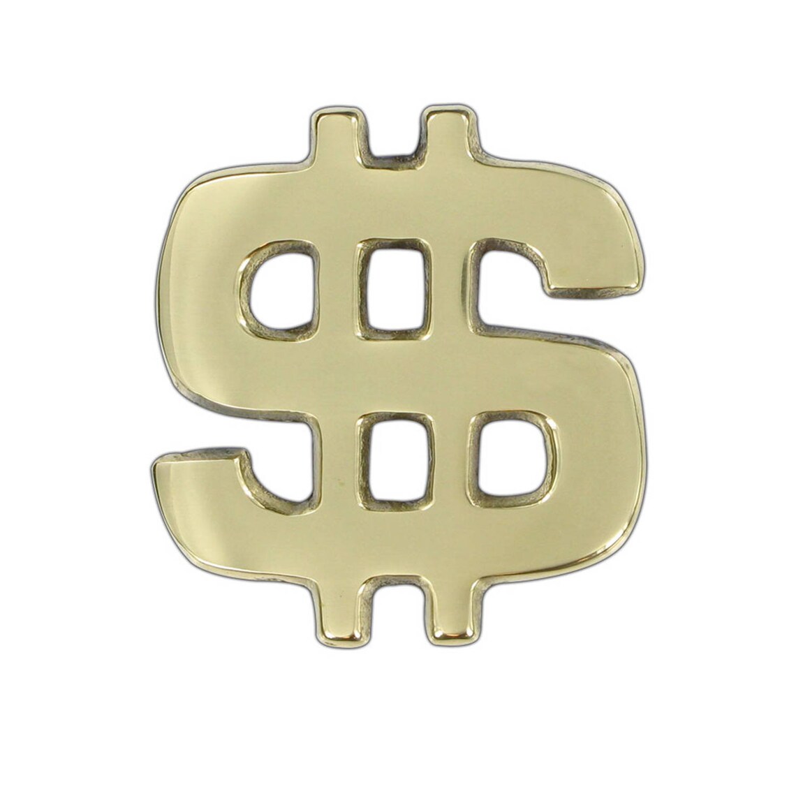 Vintage Belt Buckle Dollar Sign Solid Brass - Etsy