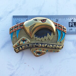 Vintage Harley Belt Buckle Southwest Cherokee 1993 Solid Brass Baron ...