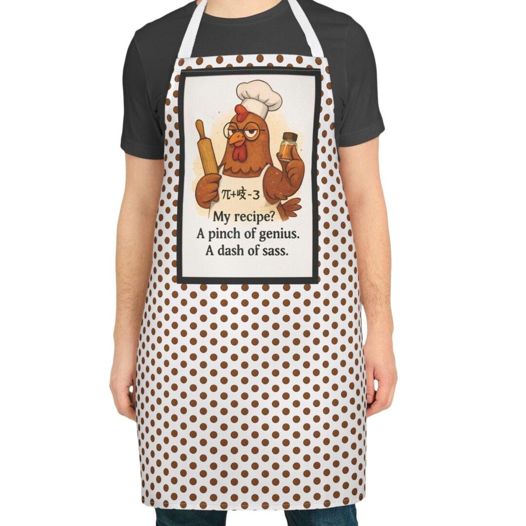 Funny Chef Chicken Apron "pinch of Genius" Sassy Cooking Gift - Etsy