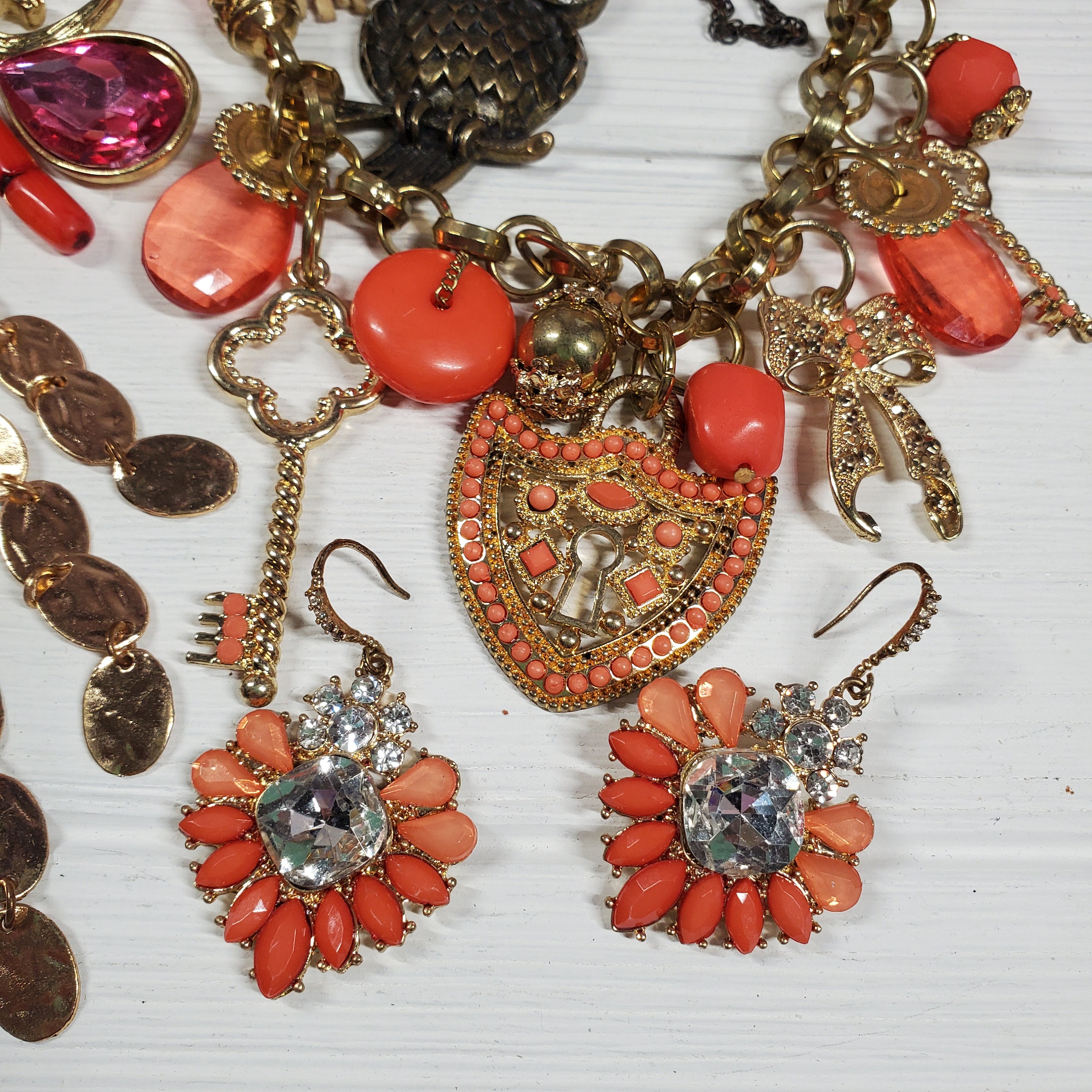 Vintage Junk Jewelry Lot, Lot Craft Junk Wear Resale, Tangled Crafting ...