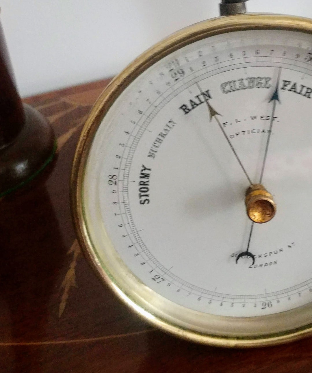 1800's VICTORIAN BRASS BAROMETER F.L. West London - Etsy