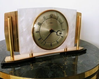 Faux Marble Wall Clock - Etsy