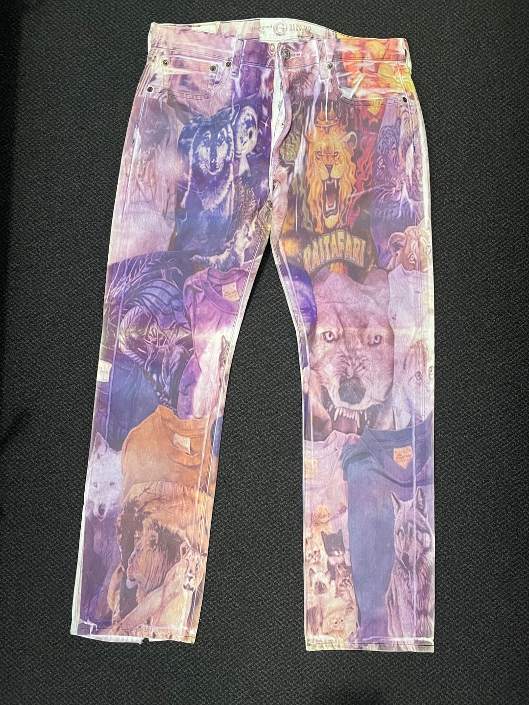 Levis Screen Printed Jeans Mens - Etsy