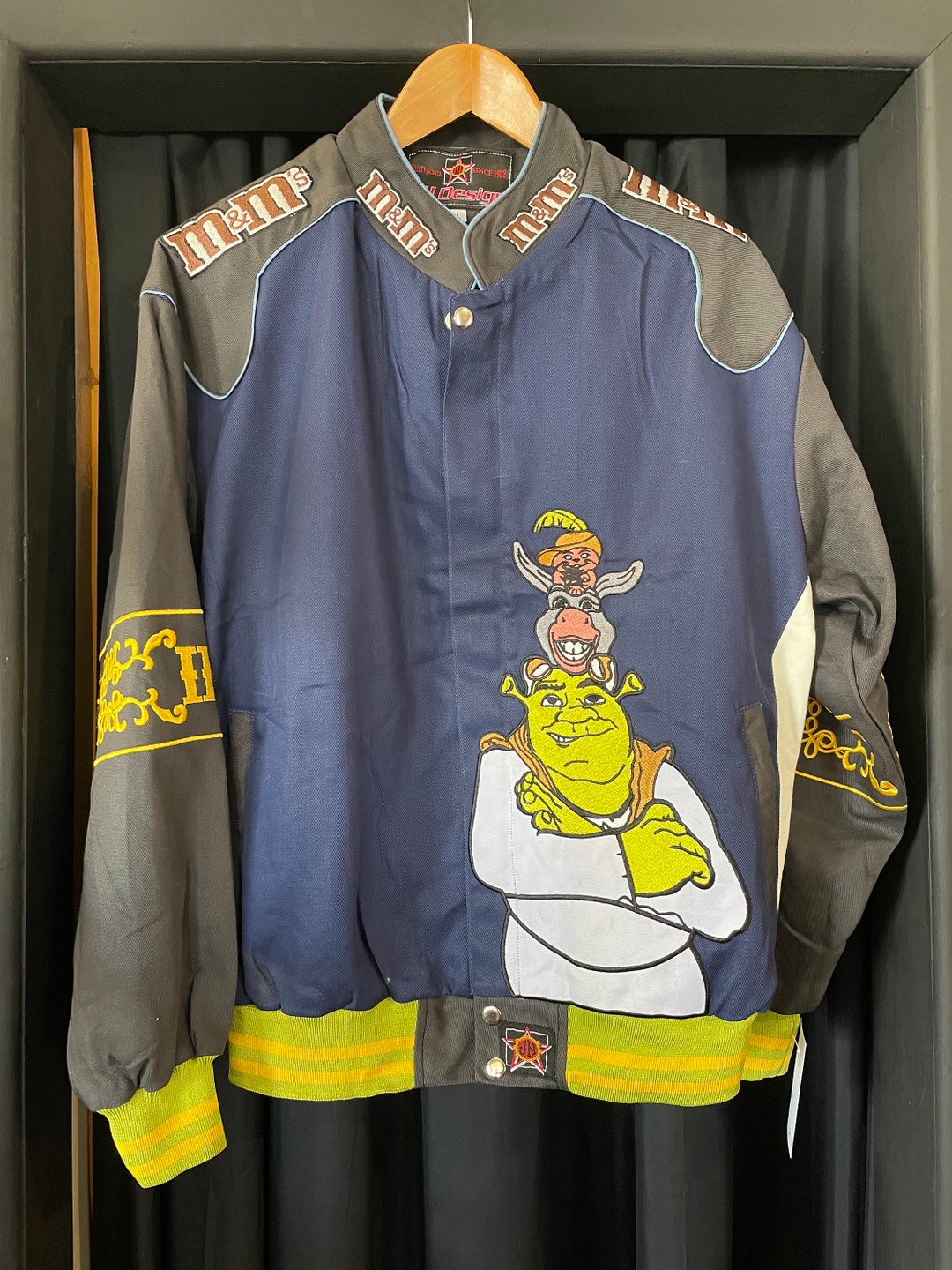NASCAR Racing Jacket M&ms Shrek Mens - Etsy
